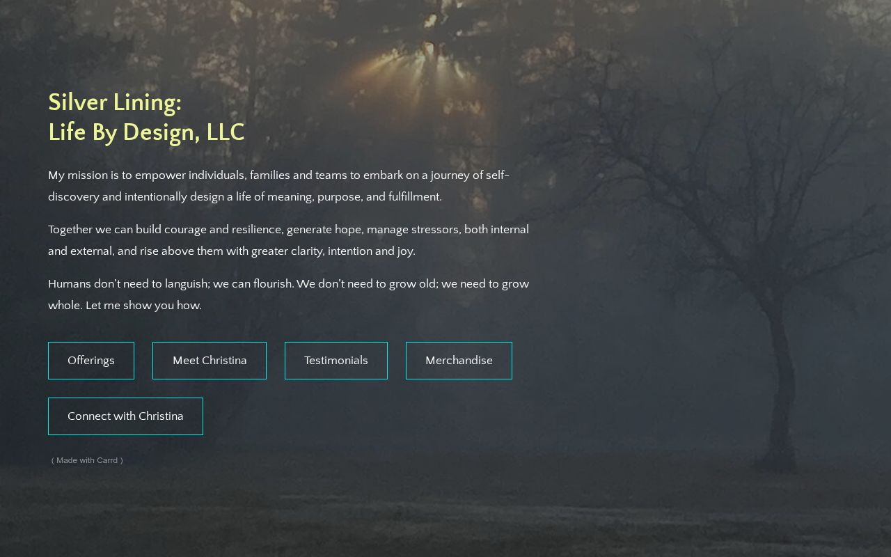 Silver Lining: Life By Design, LLC